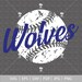 Wolves Svg, SVG, Clip Art, Baseball Svg, Wolves Baseball, Baseball Mom ...
