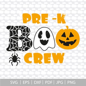 Pre-k Boo Crew Svg, Boo Svg, SVG, Halloween Svg, Ghost Svg, Pumpkin Svg ...