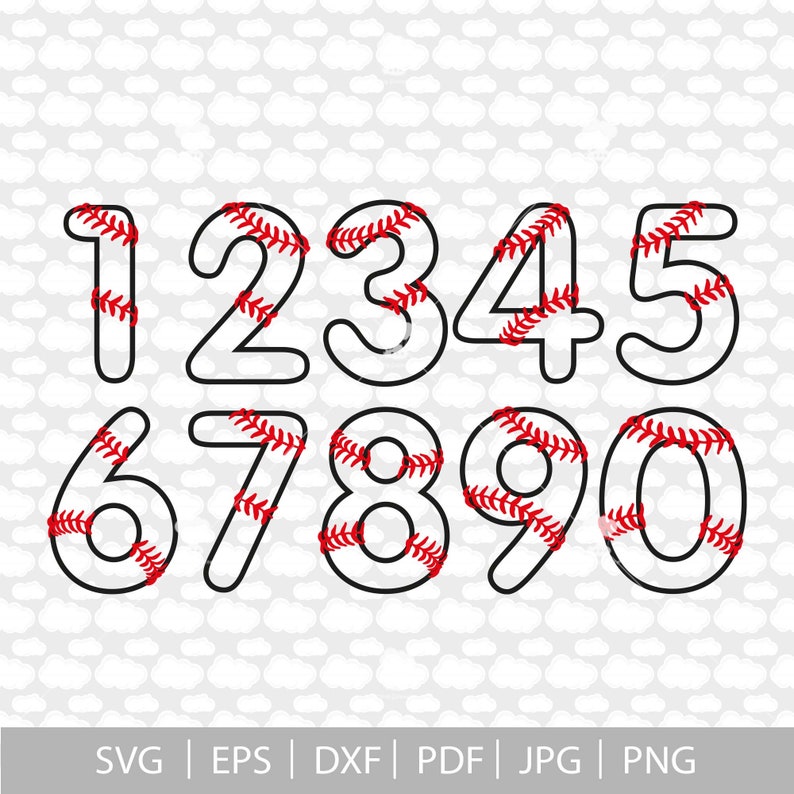 Baseball Svg SVG PDF Baseball Number Svg Baseball Mom Svg - Etsy