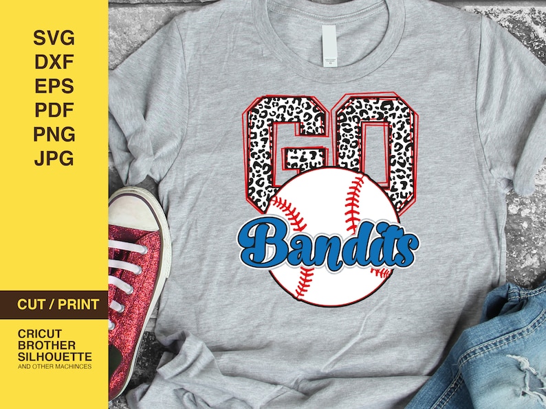 GO Bandits Bandits Svg Baseball Mom Svg Baseball Png - Etsy