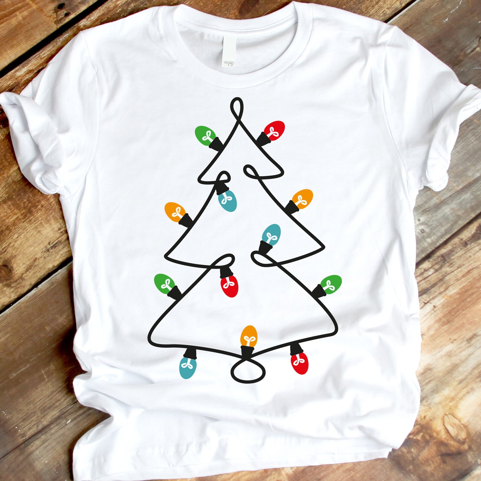 Christmas Tree Svg SVG DXF Christmas Lights Svg Christmas - Etsy