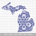 Michigan Mandala SVG, State Outline Clipart (digital Download) - Etsy