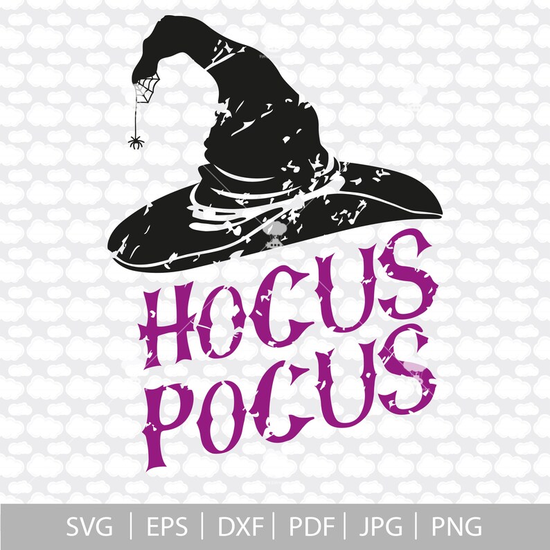 Visual Arts Witches Hocus Pocus Design SVG PDF PLT Craft Supplies ...