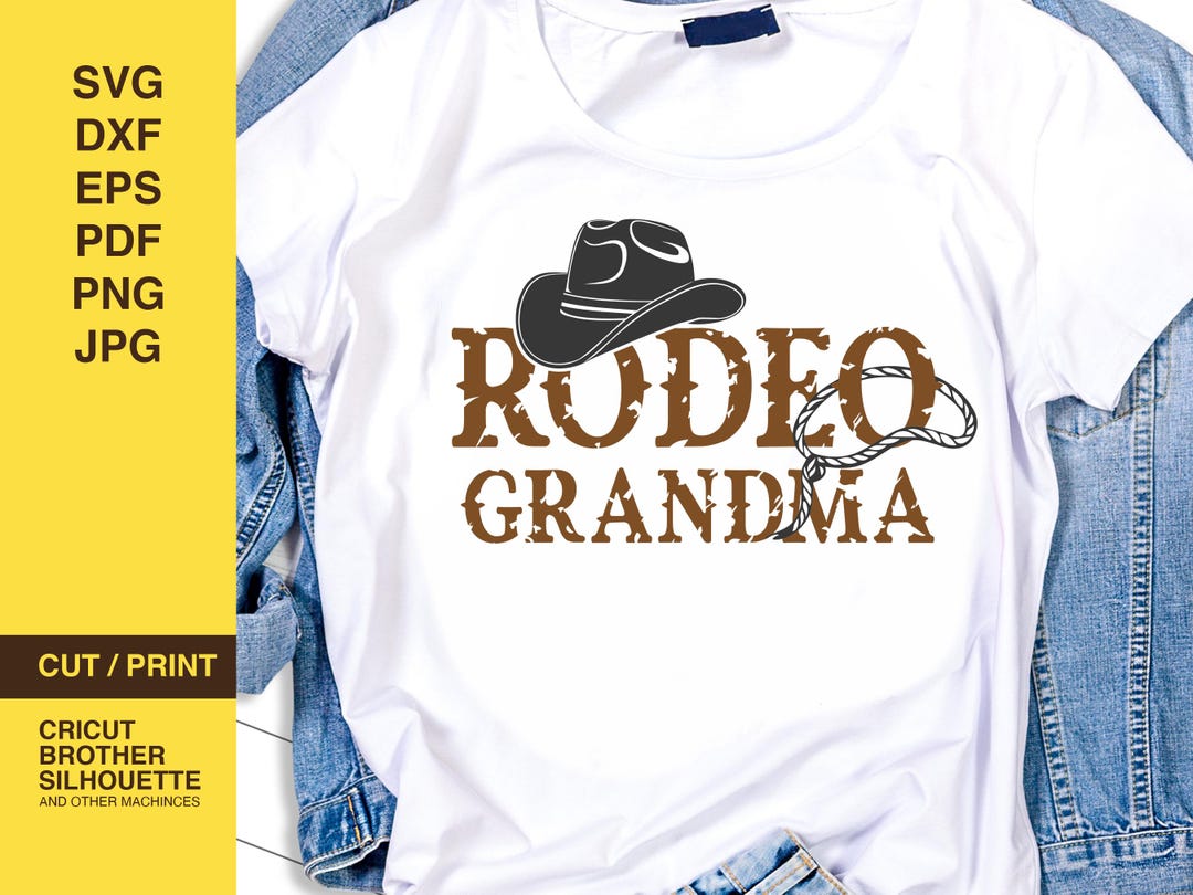 Rodeo Grandma SVG, Cowboy Hat, Distressed Design (digital Download) - Etsy
