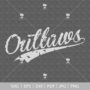 Outlaws Svg, SVG, DXF, Baseball Svg, Outlaws Baseball, Baseball Mom Svg ...