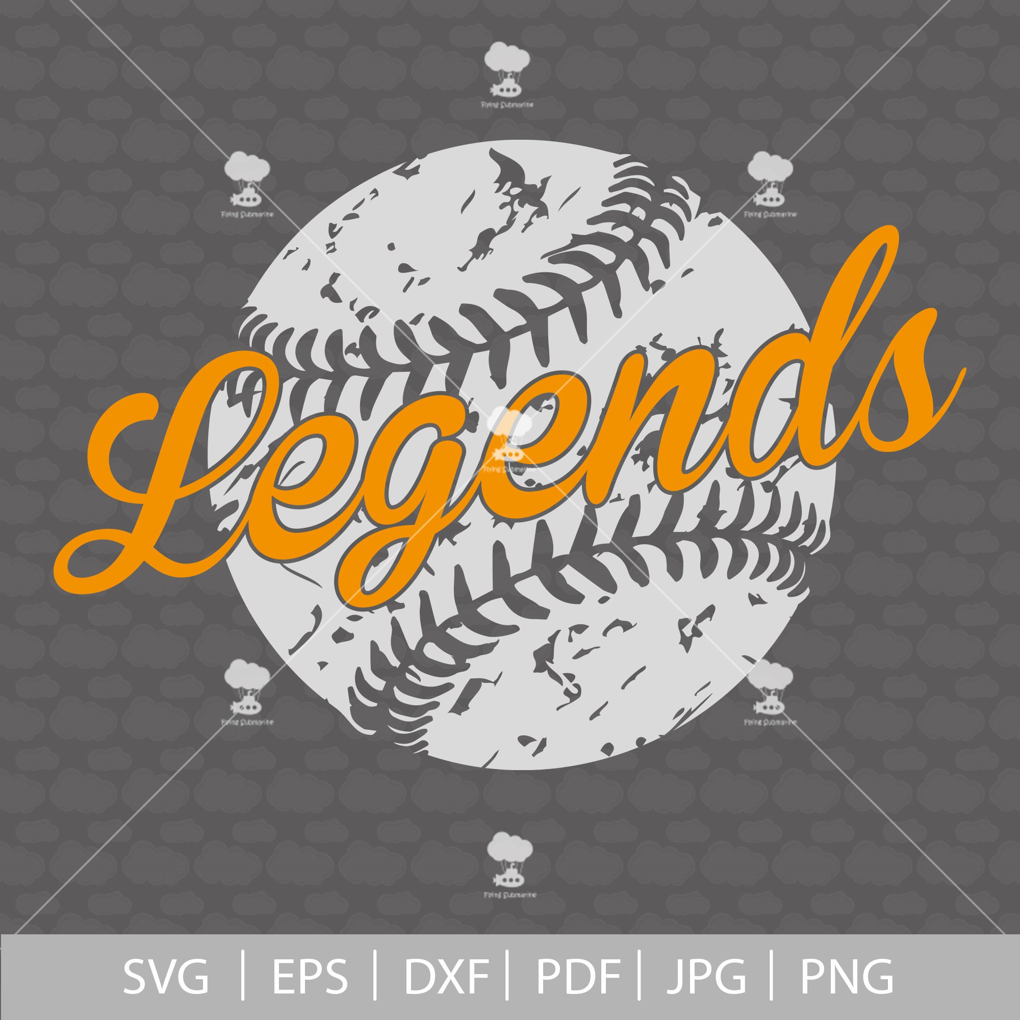 Legends Svg SVG DXF Baseball Svg Legends Baseball - Etsy