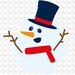 Melted Snowman SVG, DXF, EPS, Snowman Svg, Winter Svg, Holiday Svg ...