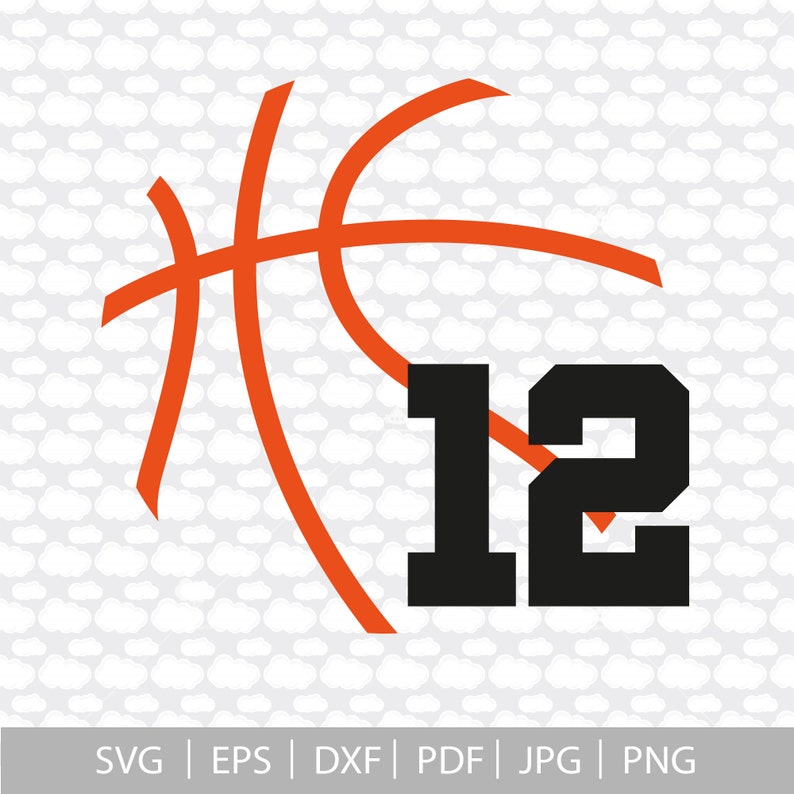 Basketball Svg SVG PDF Clip Art Basketball Number - Etsy