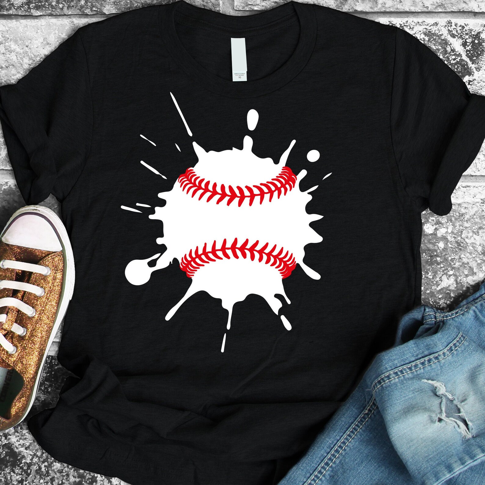 Baseball Svg SVG DXF Digital Download Splatter Baseball | Etsy