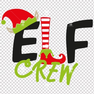 Elf Crew Shirt SVG, DXF, EPS, Elf Squad Svg, Christmas Shirt Svg ...