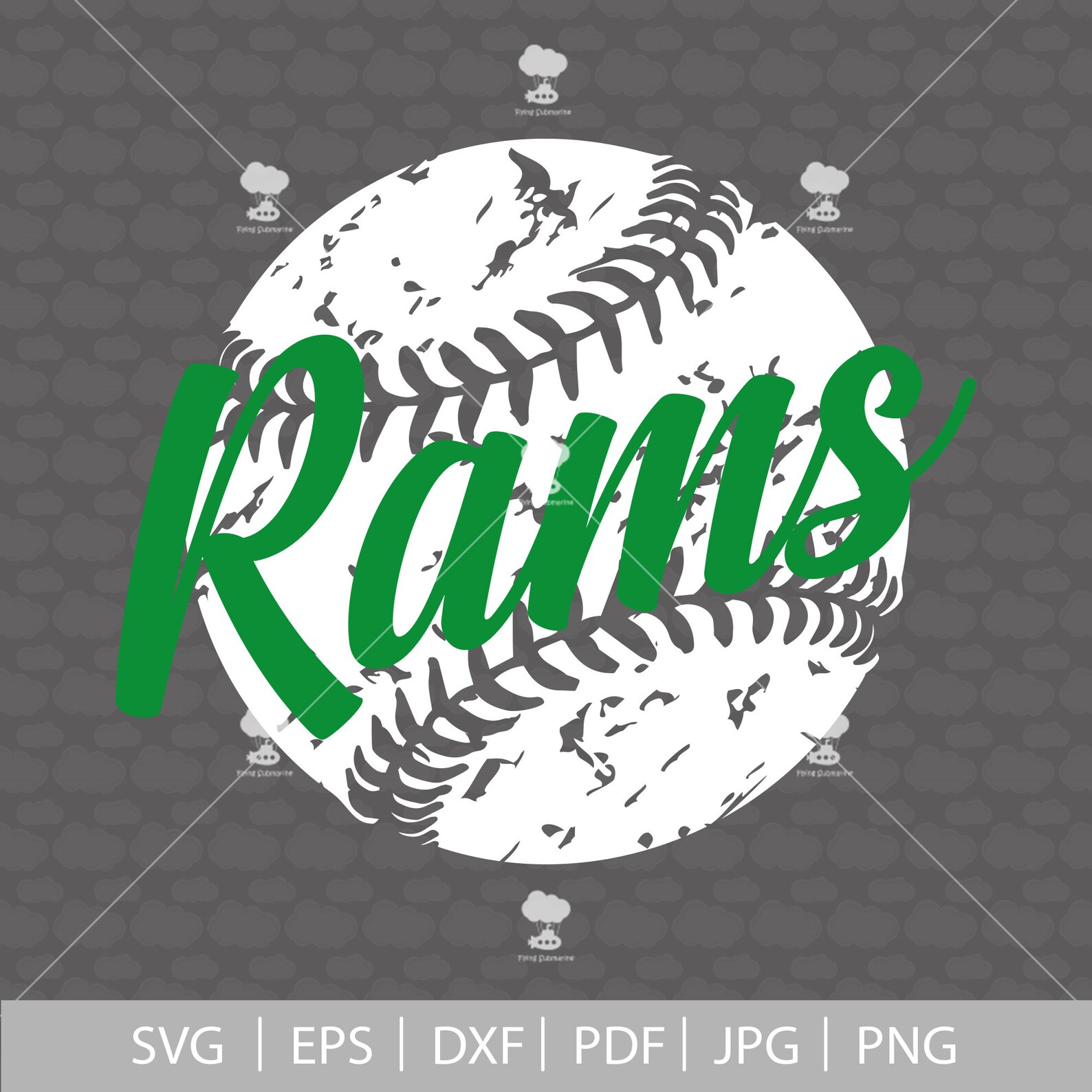 Rams Svg SVG PDF Clip Art Baseball Svg Rams Baseball - Etsy