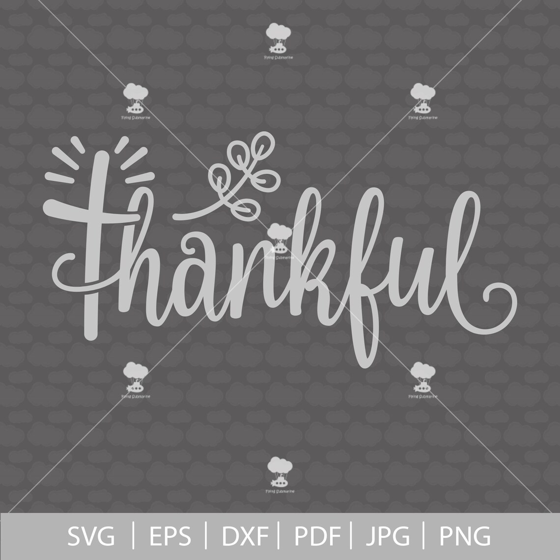 Thankful svg SVG EPS DXF cross svg thanksgiving svg | Etsy