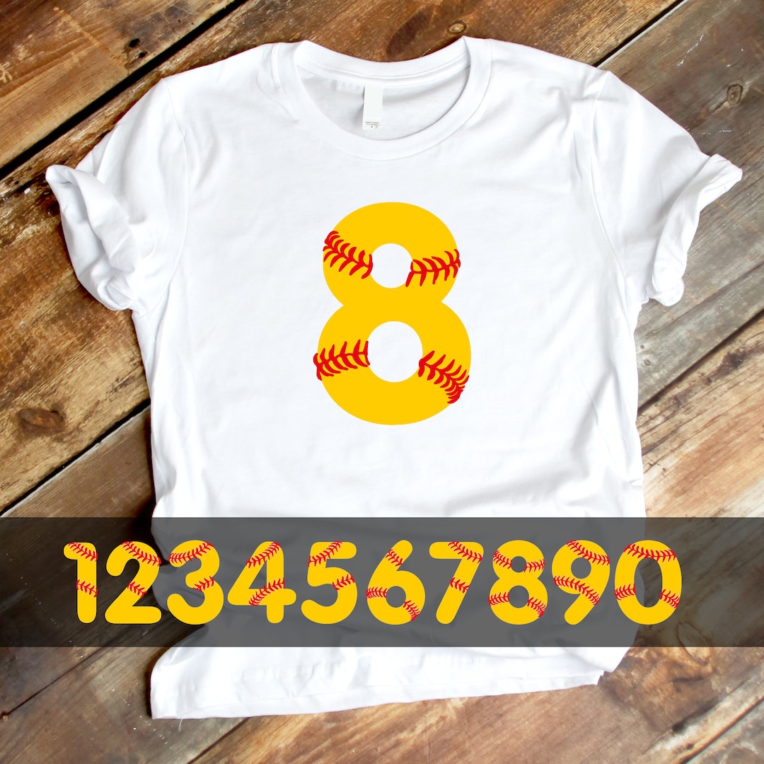 Softball Number Svg, SVG, PDF, Softball Svg, Softball Mom Svg, Digital ...