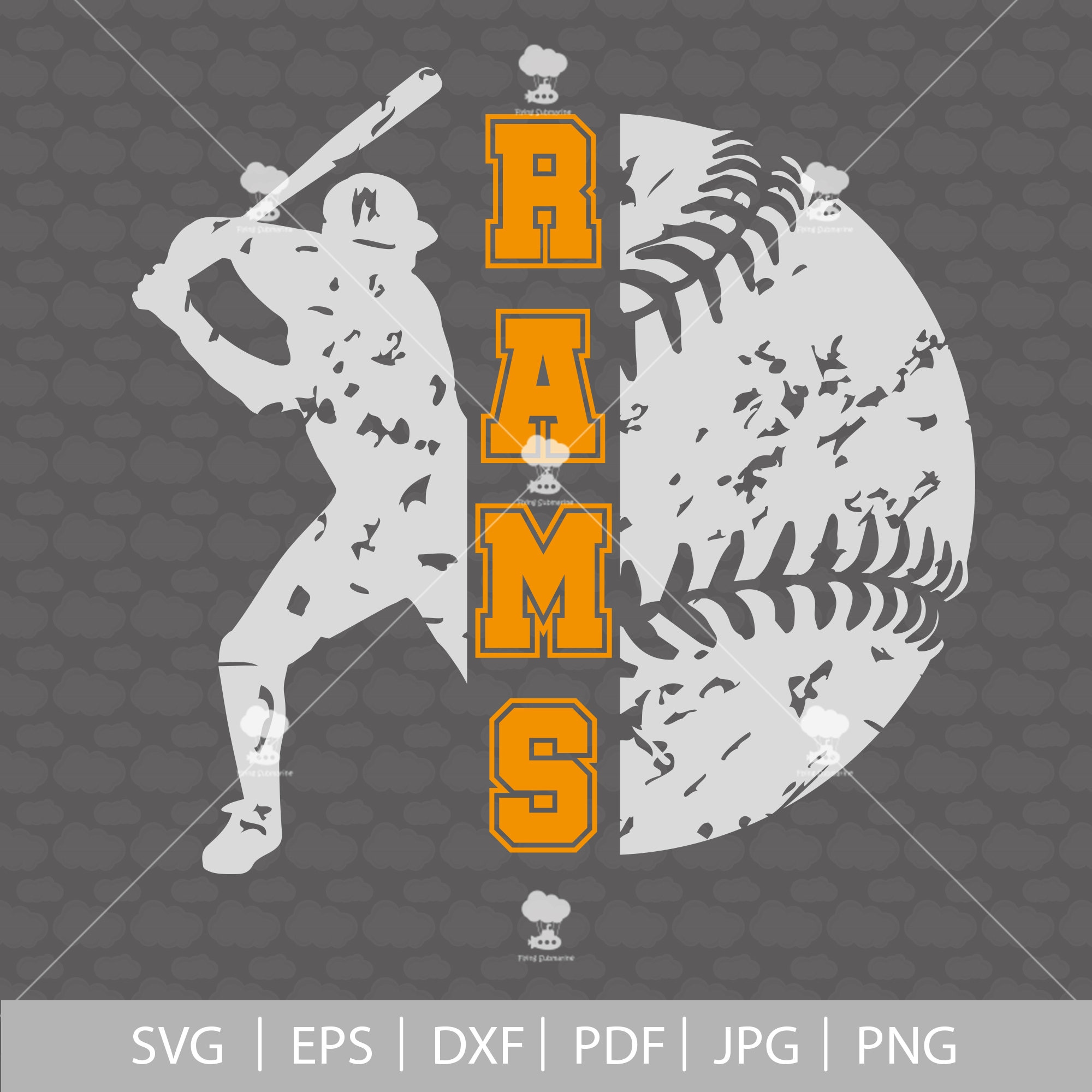 Rams Svg SVG DXF PDF Baseball Svg Rams Baseball Baseball - Etsy