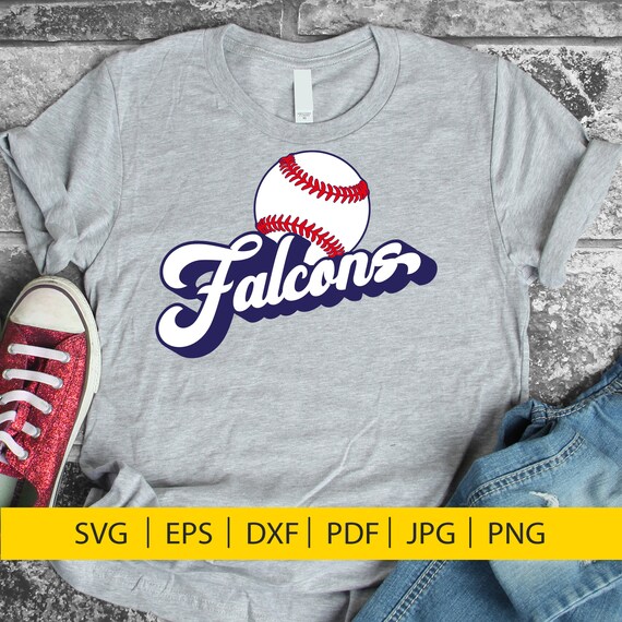 Falcons svg SVG DXF EPS baseball svg Falcons baseball | Etsy