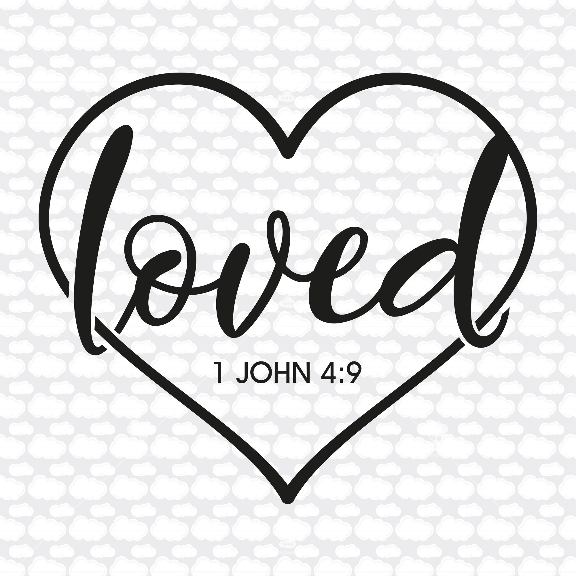 Loved Heart SVG, Christian Jesus Shirt Design (digital Download) - Etsy