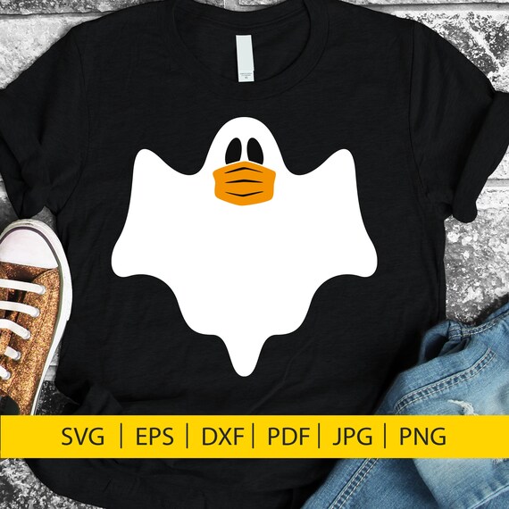 Ghost svg SVG face mask svg halloween svg kids halloween | Etsy