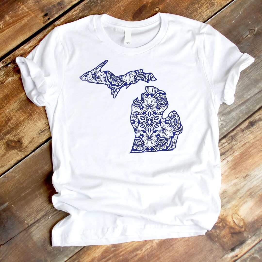 Michigan Svg, DXF, SVG, PDF, Mandala Svg, Digital Download, Michigan ...