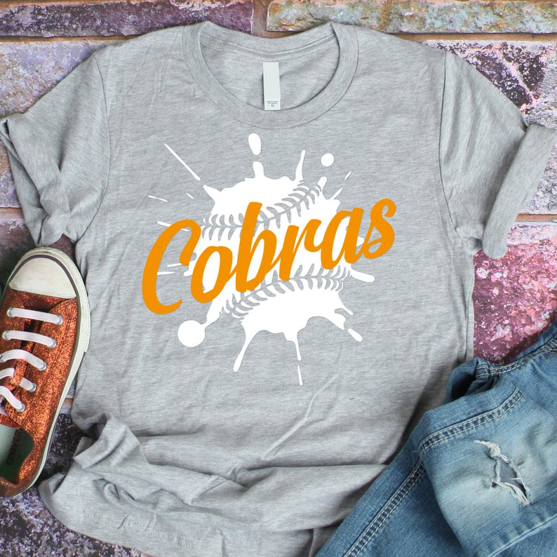 Cobras Svg Baseball Svg SVG Paint Splatter Decal Baseball - Etsy