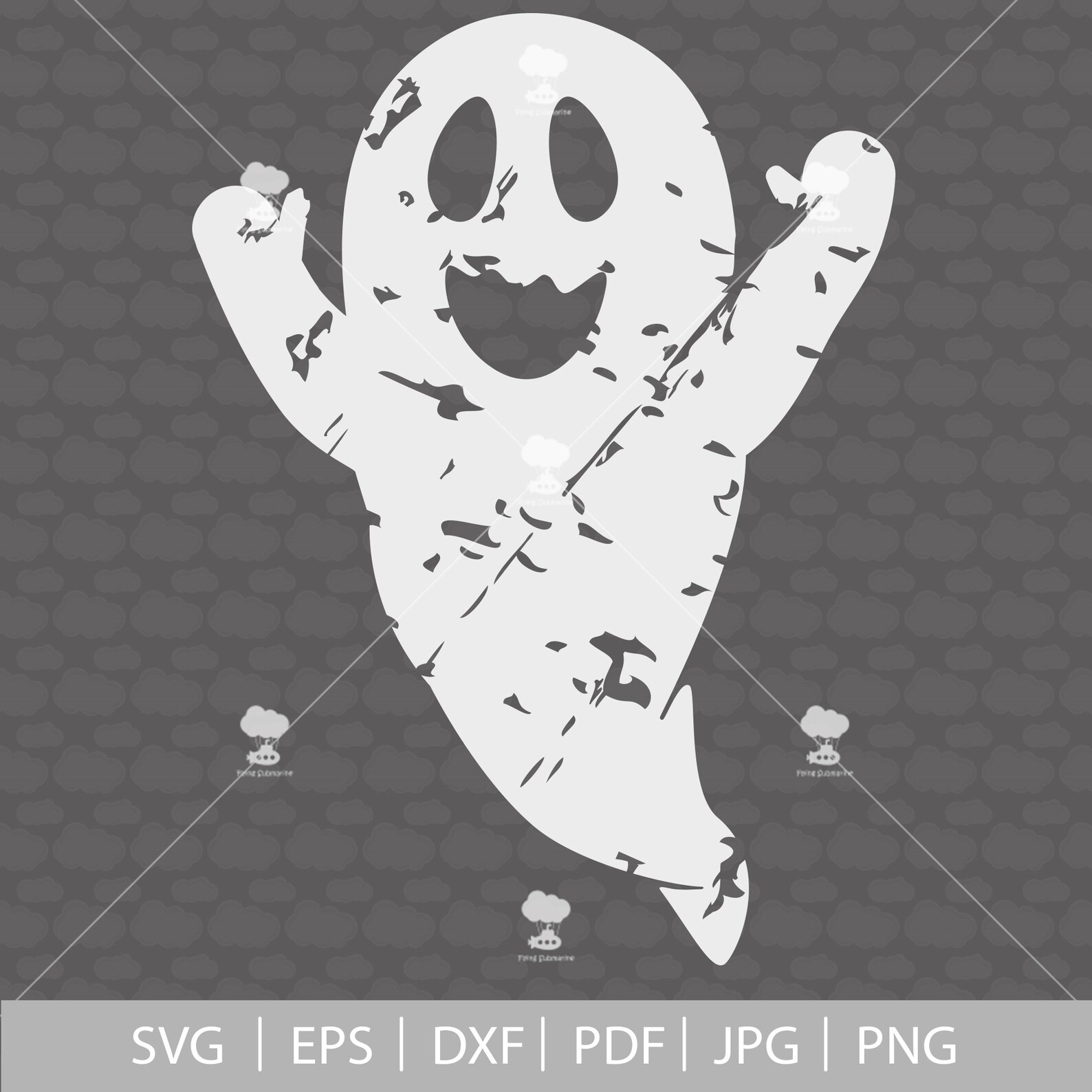 Ghost Svg, SVG, DXF, PDF, Halloween Svg, Kids Halloween Svg, Funny ...