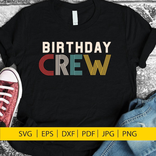 Vintage Birthday Crew Svg - Etsy