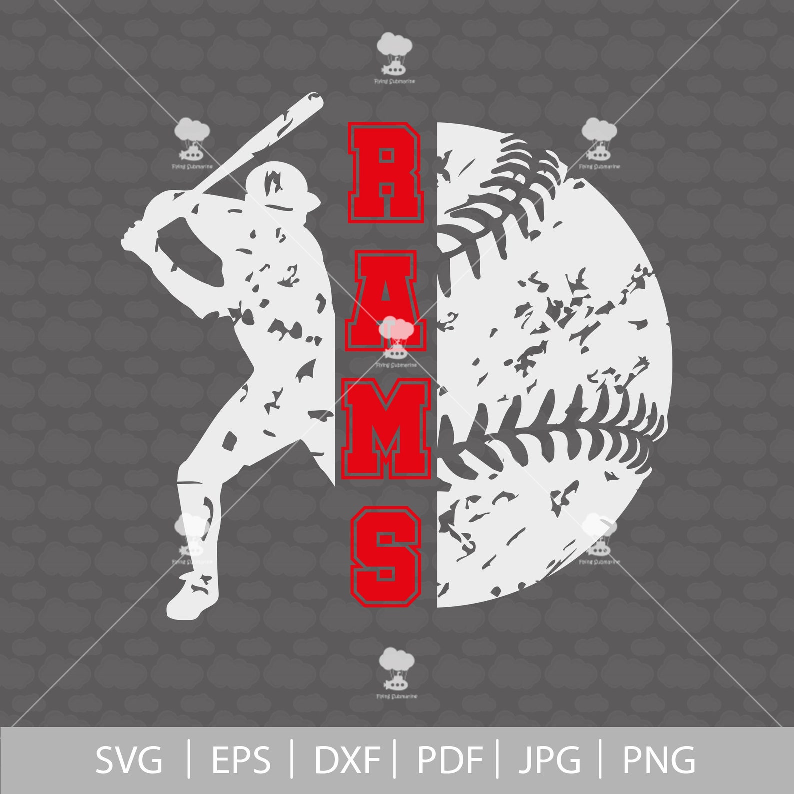 Rams Svg SVG DXF Baseball Svg Rams Baseball Baseball Mom - Etsy