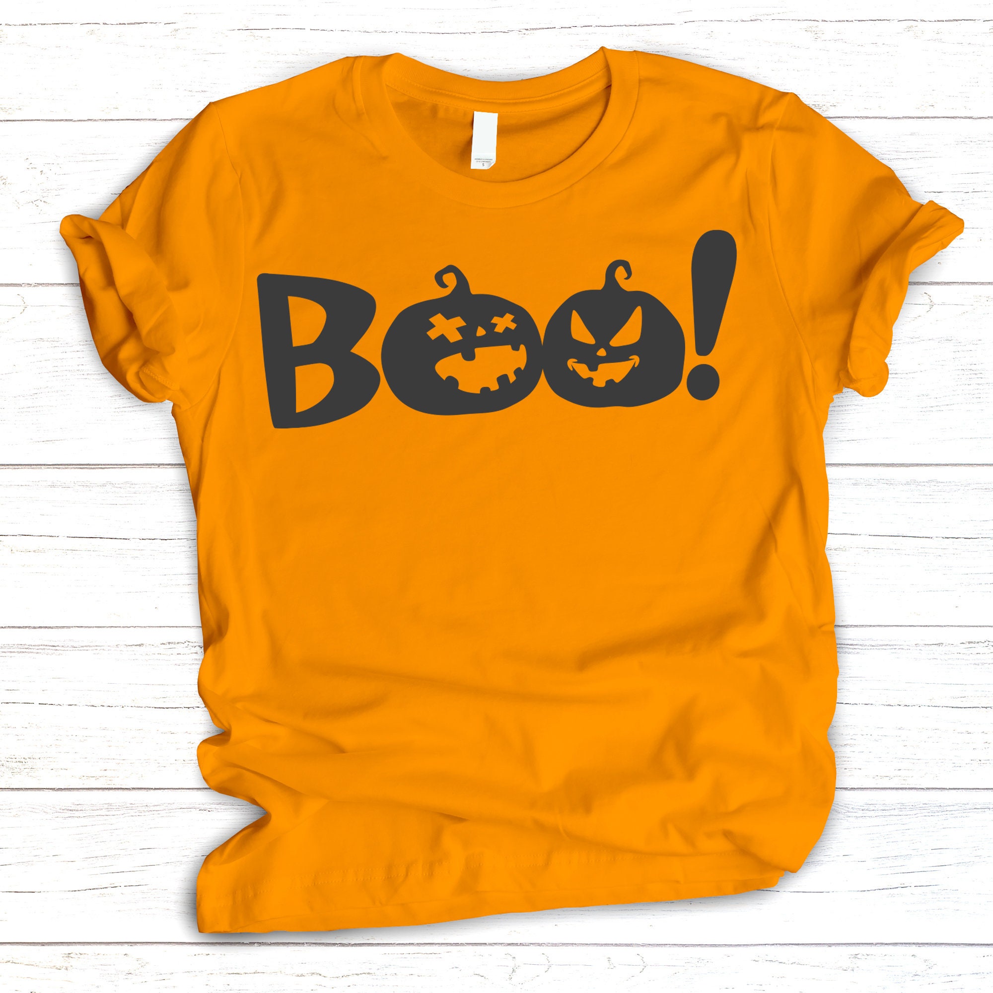 Boo Pumpkin Face SVG, Halloween Clipart (digital File) - Etsy