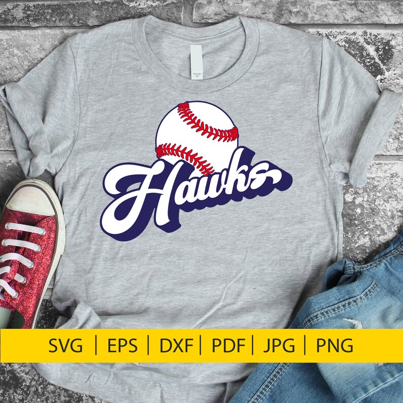 Hawks Svg SVG DXF EPS Baseball Svg Hawks Baseball - Etsy