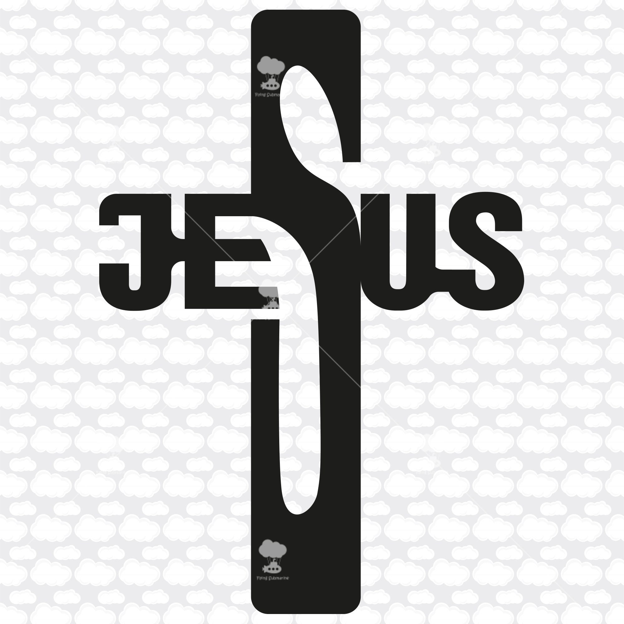 Jesus Cross SVG EPS DXF Jesus Svg Church Svg Christian | Etsy