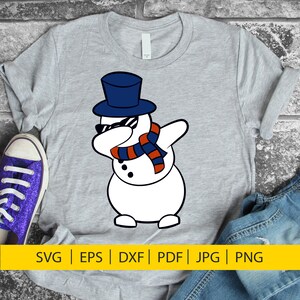 Dabbing Snowman Svg, SVG, DXF, Snowman Svg, Winter Svg, Dabbing Svg ...