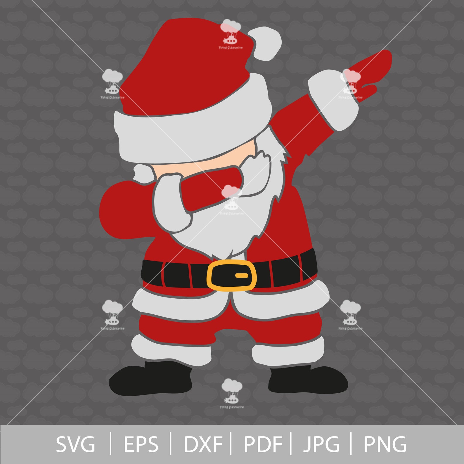 Dabbing Santa Svg, SVG, PDF, Dab Santa Svg, Christmas Svg, Santa Svg ...