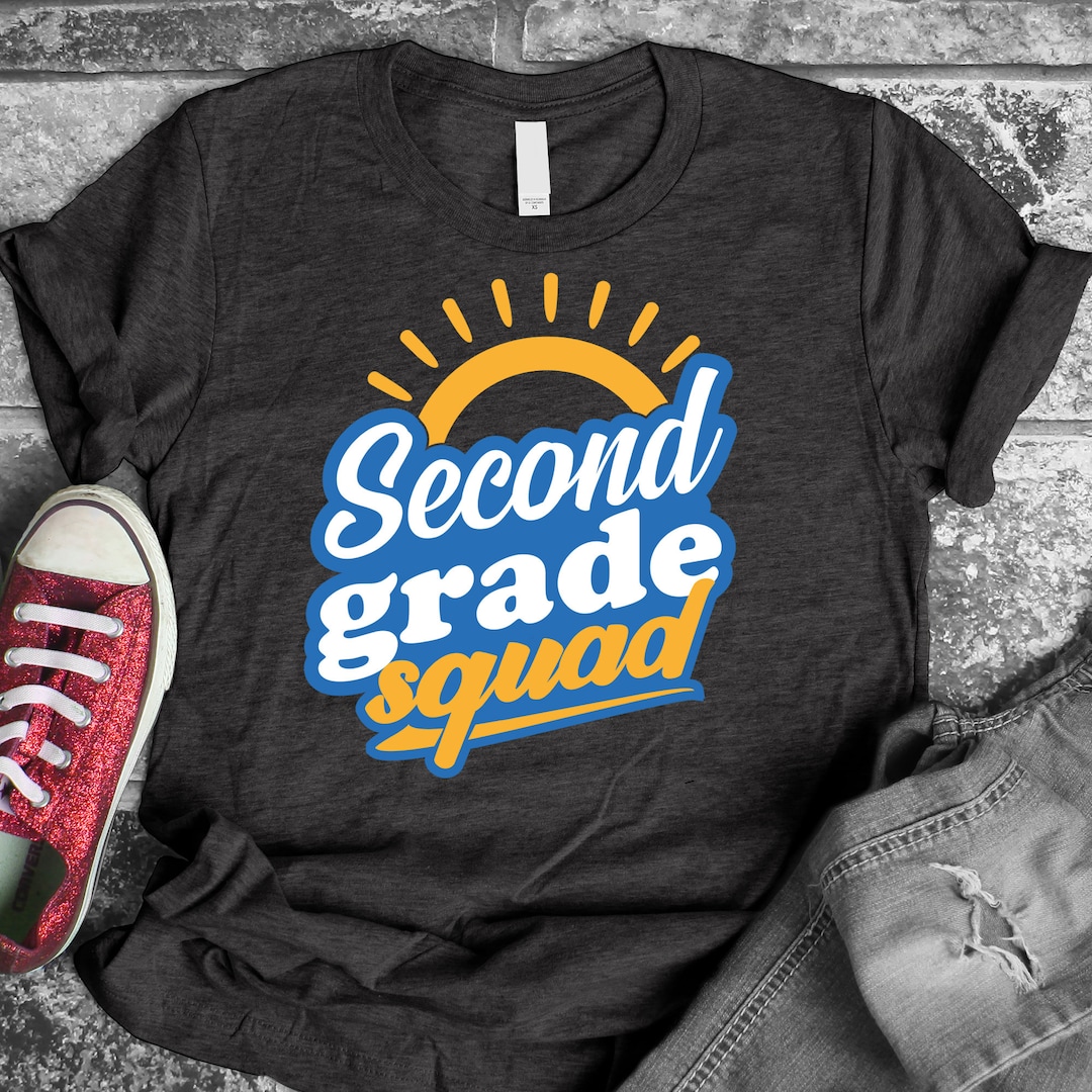 Second Grade Squad, SVG, DXF, PDF, 2nd Grade Svg, Back to School Svg ...