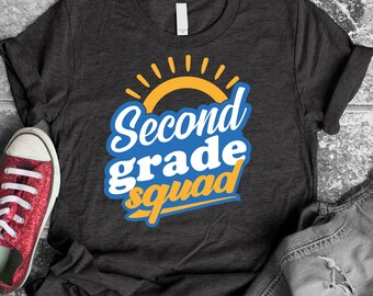 2nd Grade Squad SVG, Second Grade Squad SVG, Back to School SVG, Back ...