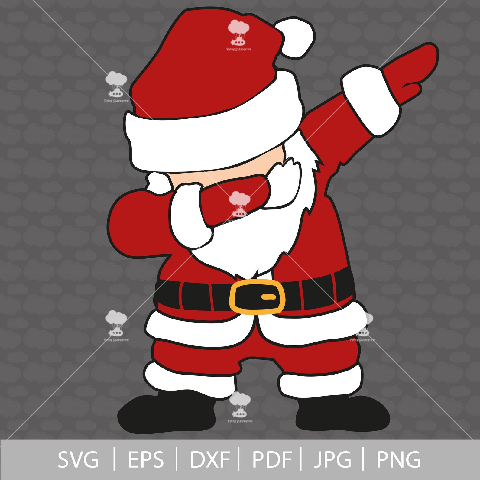 Dabbing Santa Svg, SVG, PDF, Dab Santa Svg, Christmas Svg, Santa Svg ...