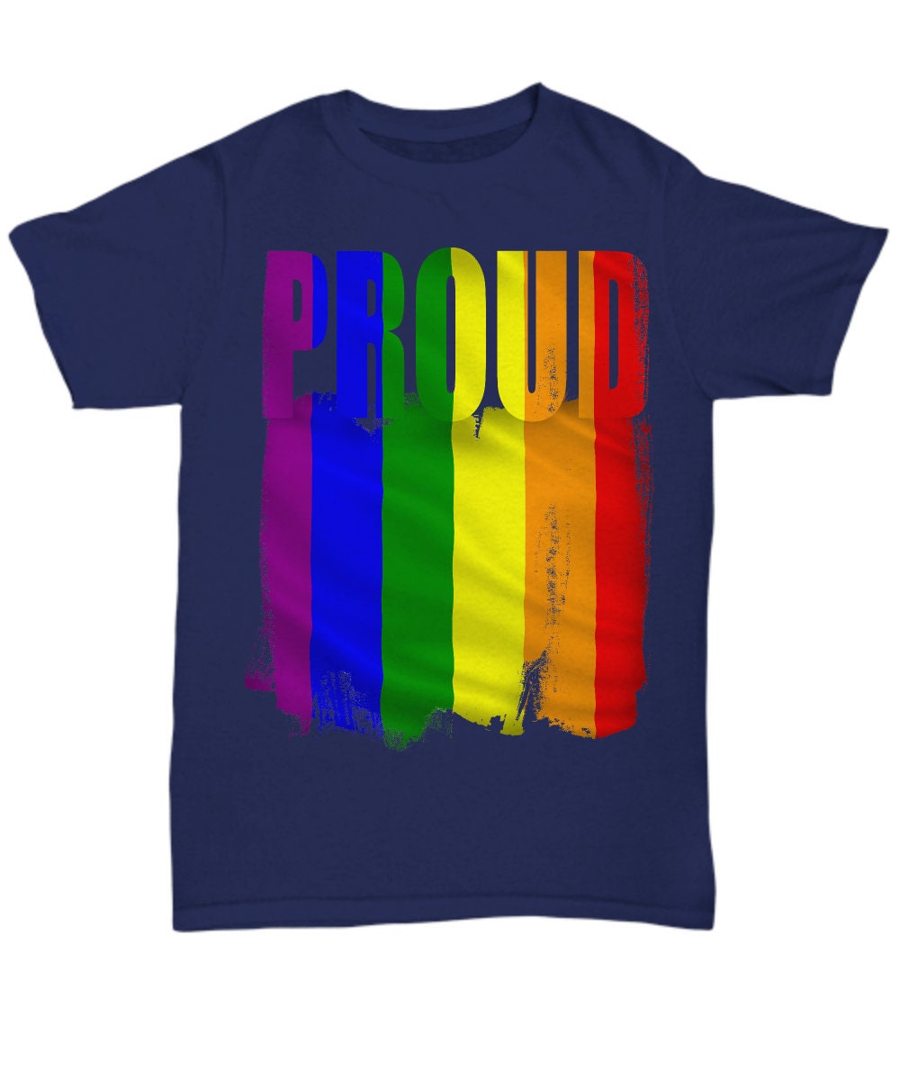 Gay pride shirt for men women lgbt lgbtq rainbow parade flag | Etsy