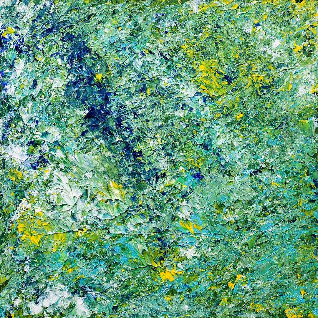 Green Abstract Art Prints and Acrylic Painting, Modern Art Print, Wall ...