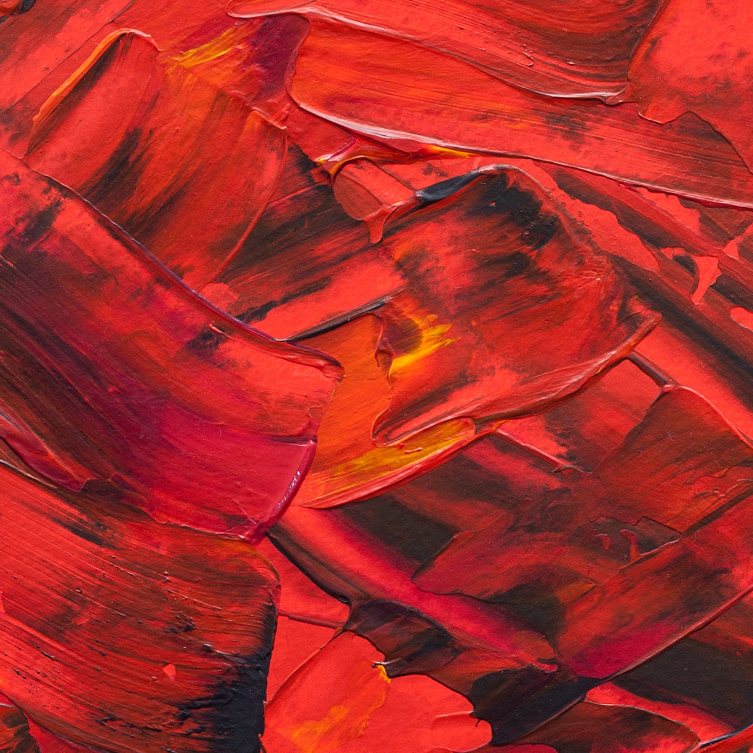 RED Abstract Art Prints and Acrylic Painting, Modern Art Print, Wall ...