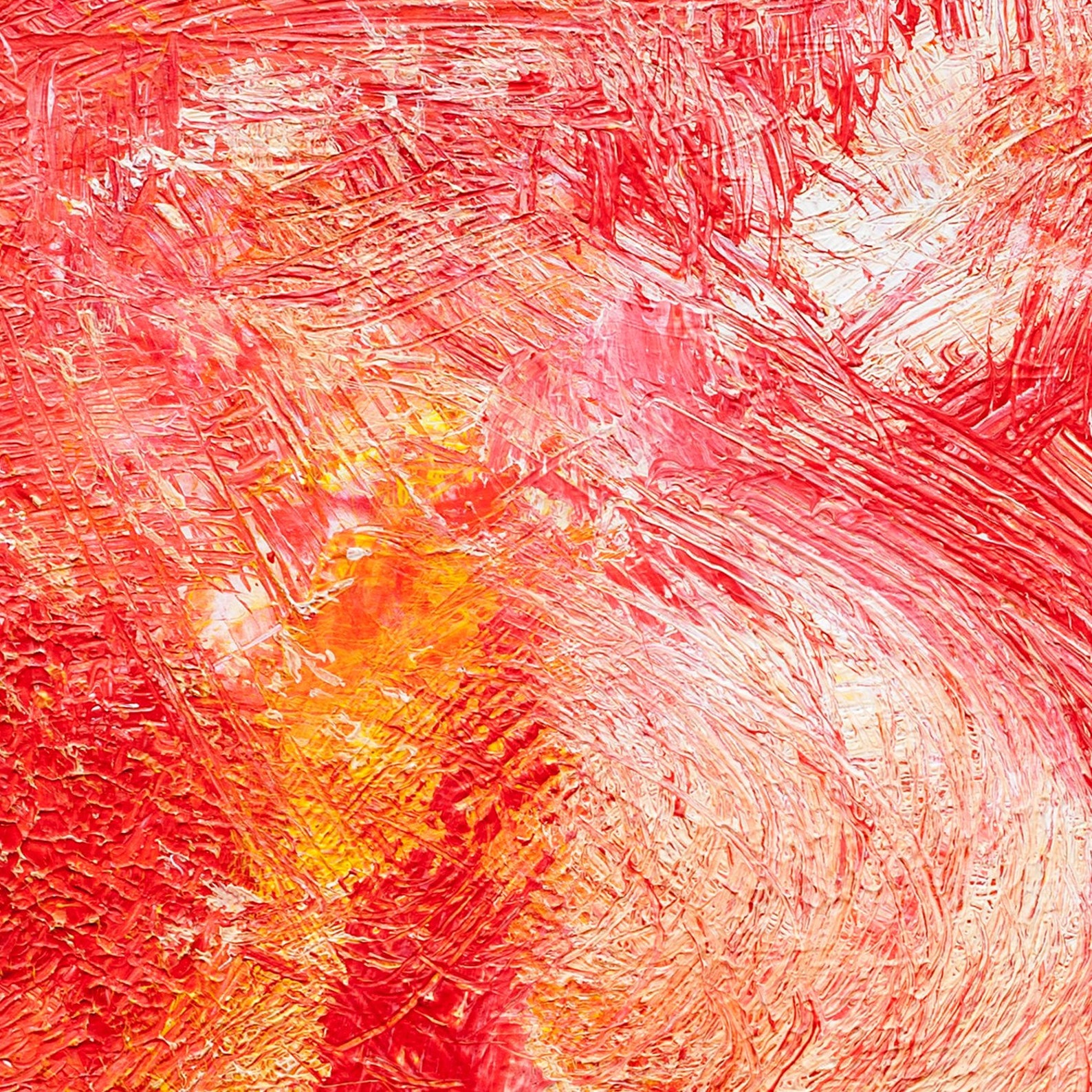 Red Bold Abstract Wall Art Print, Acrylic Painting, Trendy Home Decor ...