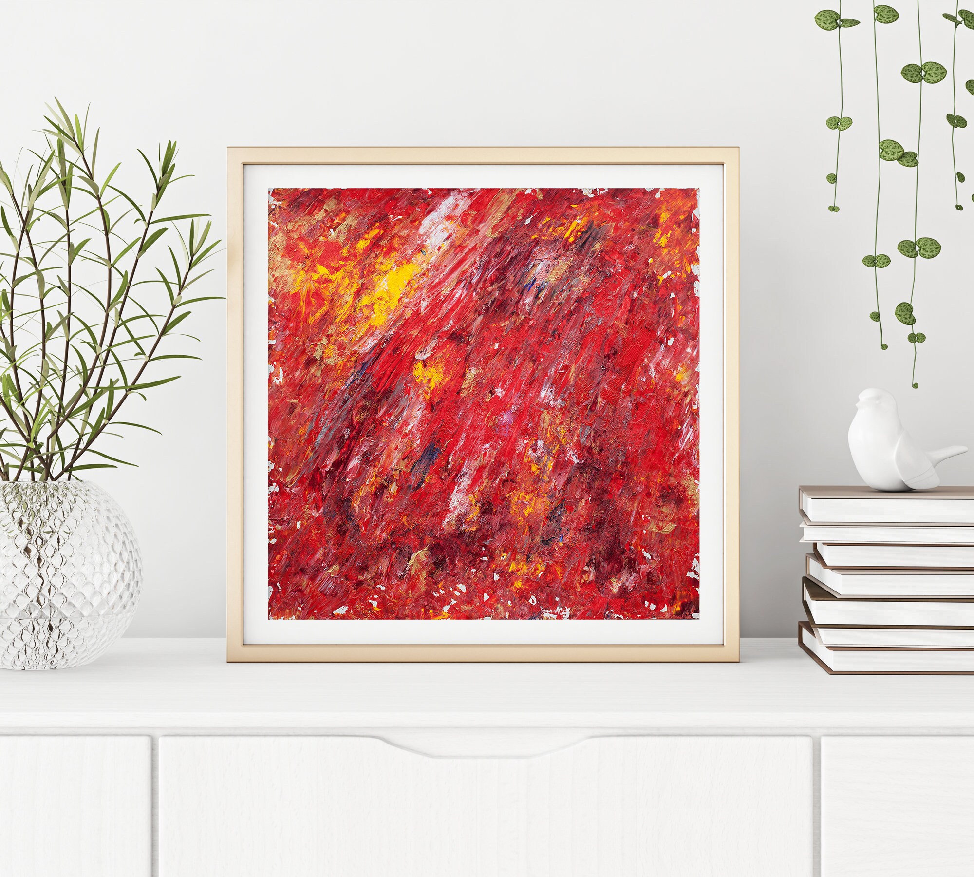 PASSION Abstract Art Prints and Acrylic Painting, Modern Art Print ...