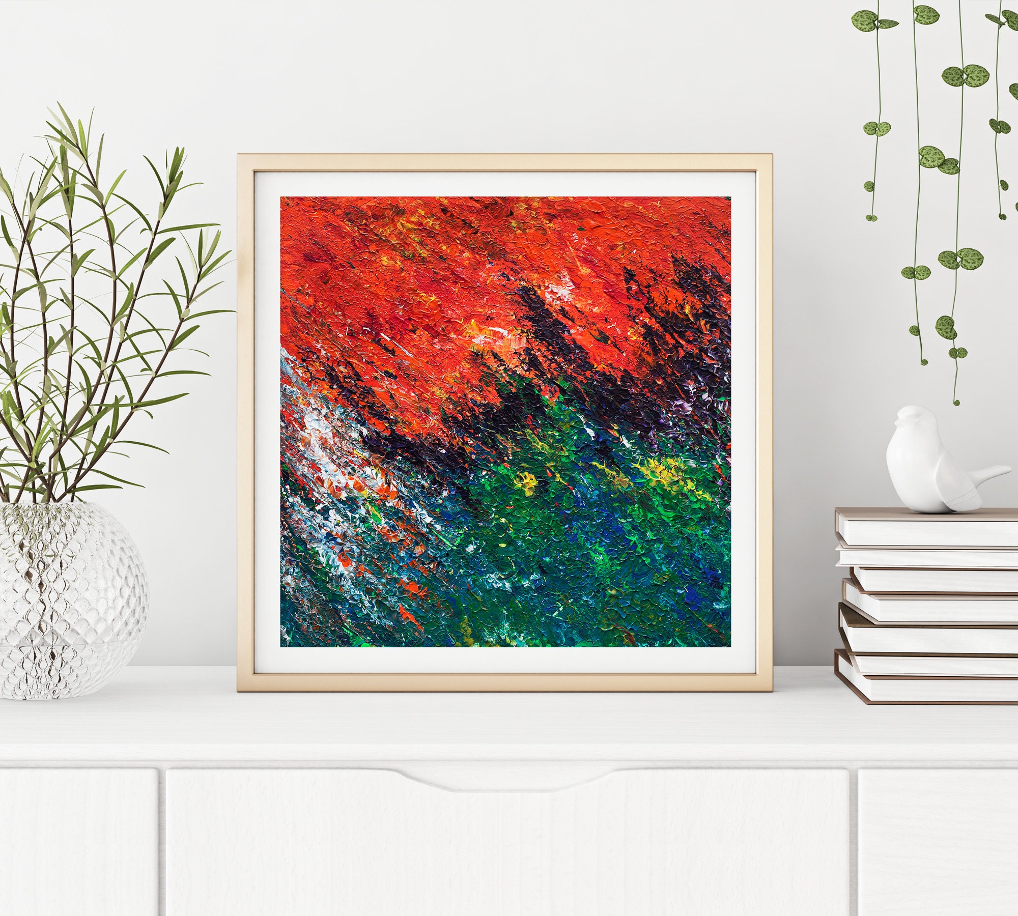 ADVENTURES Abstract Art Prints and Acrylic Painting, Modern Art Print ...