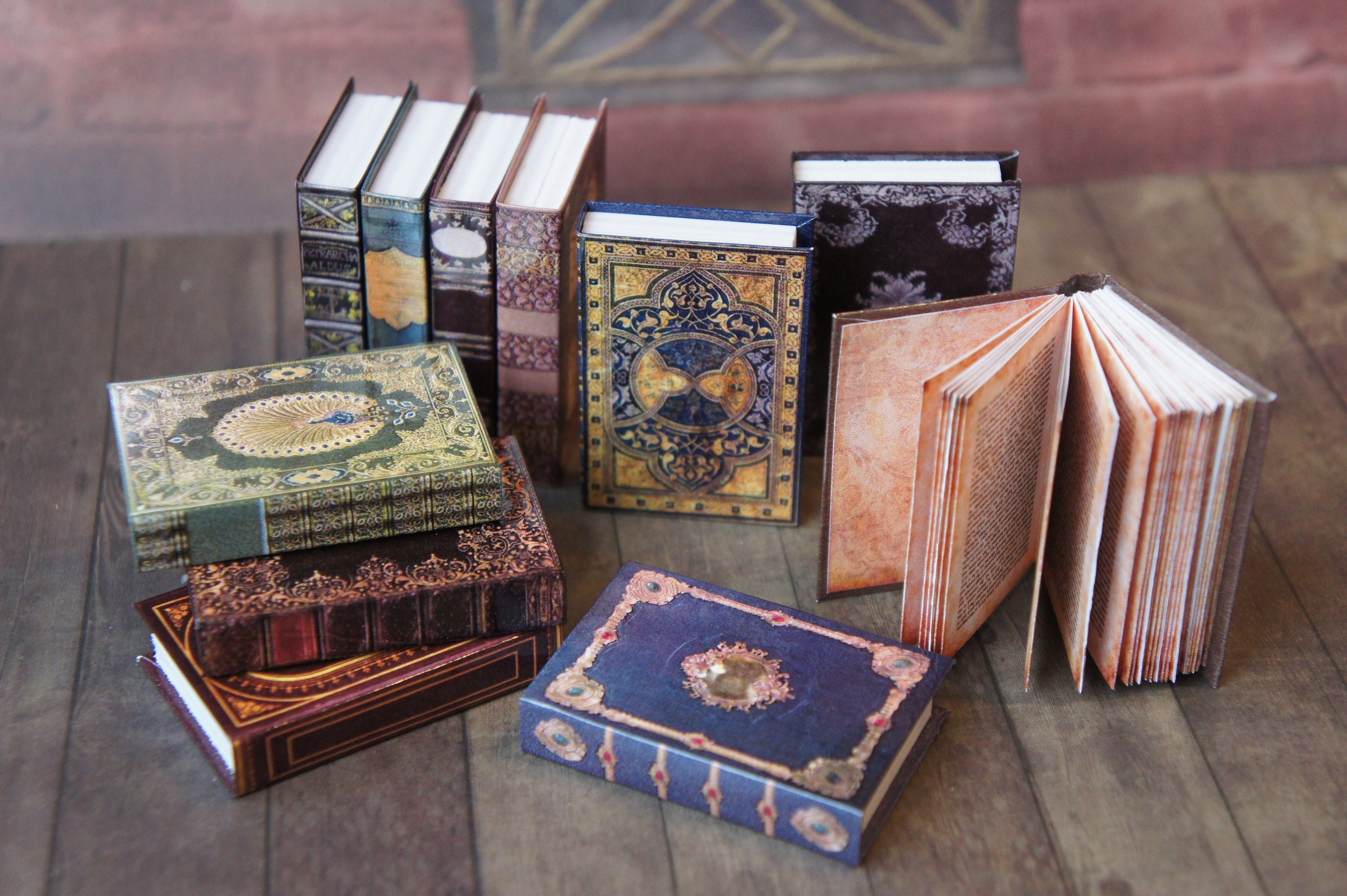 Old Books printable 11 book covers templates with empty | Etsy