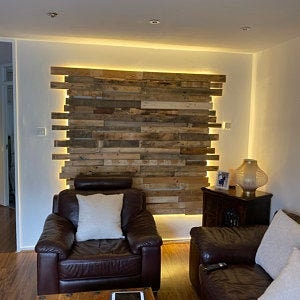 5m2 Eco-friendly Reclaimed Pallet Wood | Untreated Timber Cladding for ...