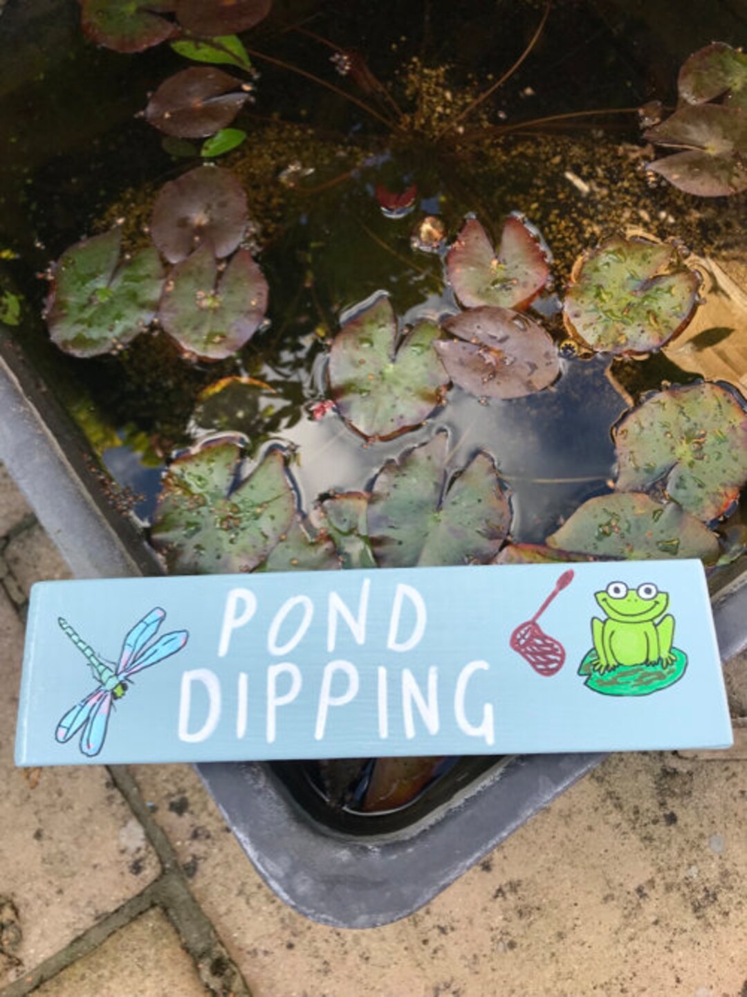 Painted Wildlife Pond Sign. Pond Dipping Sign. Sign for School Pond ...