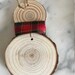 Christmas Pyrography & Painted Log Slices Set of 2 Christmas - Etsy UK