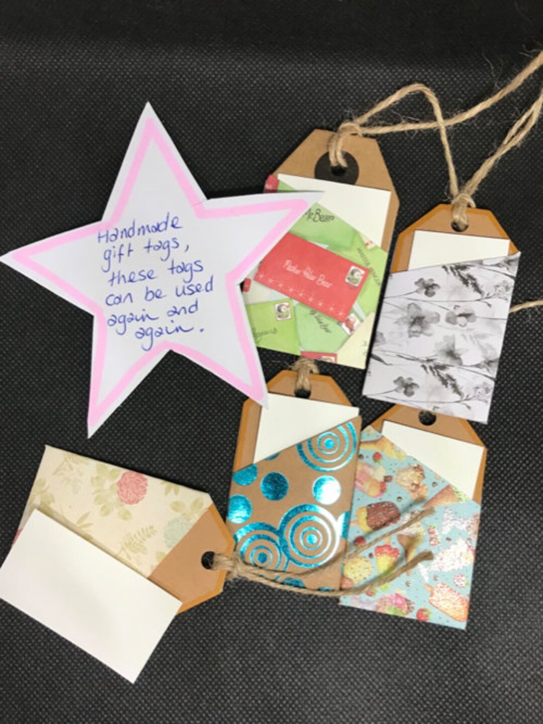 6 Reusable Gift Tags. Handmade Christmas Gift Tags. Multiple - Etsy