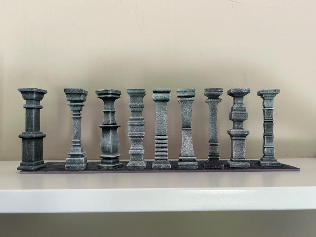 D & D Miniature Foam Pillars. Modelling Railway Scenery. 3D Table Top ...