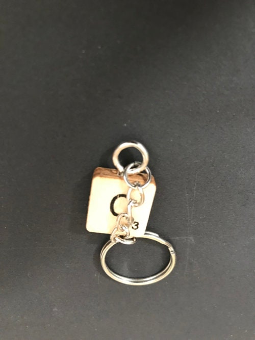 Initial Keyrings. Simple Wooden Letter Tile Key Chain. - Etsy UK