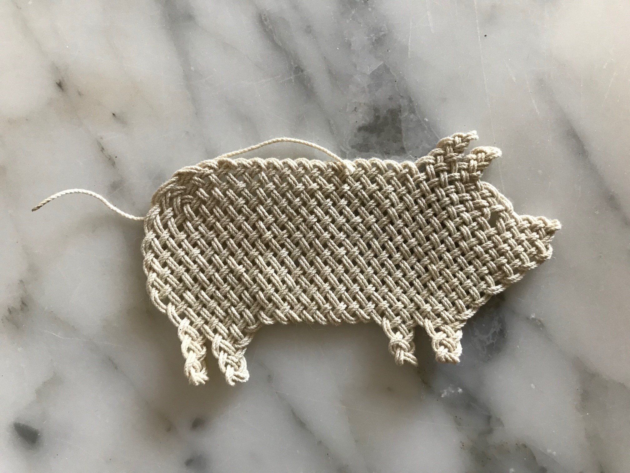 Woven rope knot animal mats. Rope crafts. Knot tying. Owl | Etsy