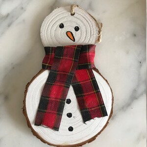 Christmas Pyrography & Painted Log Slices Set of 2 Christmas - Etsy UK