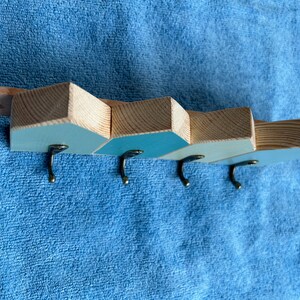 Simple Beach Hut Key Racks. Small Plain Key Hooks for Wall. Painted ...